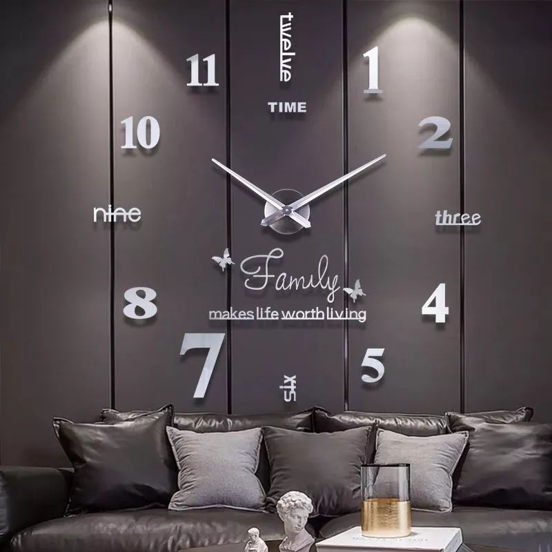 Jual 3D Jam Dinding Besar Raksasa Giant Wall Clock DIY 80-130cm (1KG ...