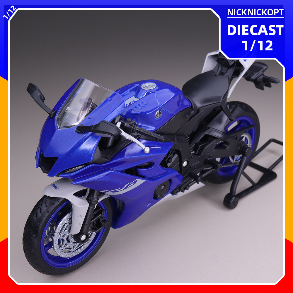 Jual Miniatur Motor Welly 2020 Yamaha YZF-R6 Diecast Skala 1:12 Mainan ...