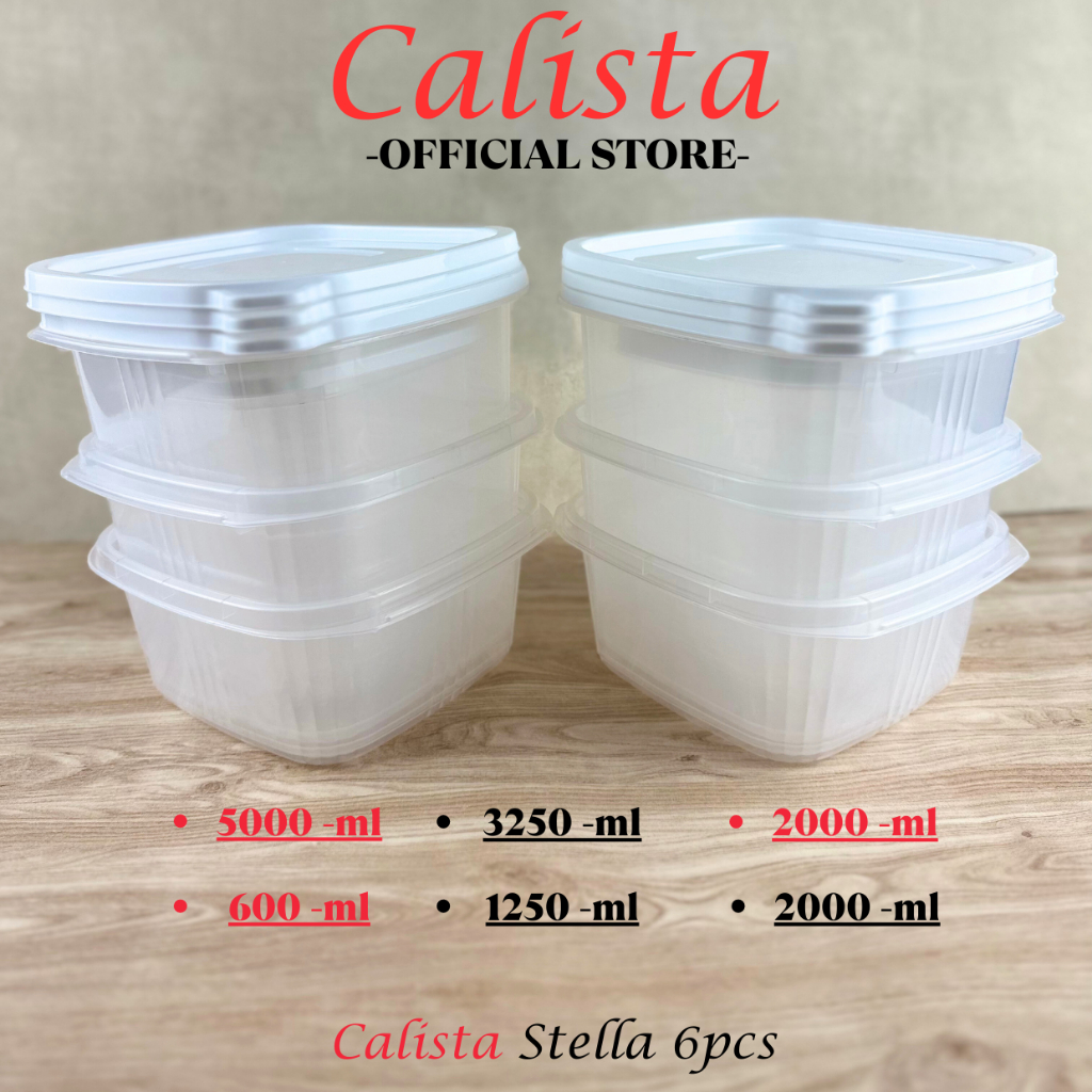 Jual [ CALISTA ] TOPLES SET PLASTIK BENING CALISTA STELLA PUTIH SET ISI ...