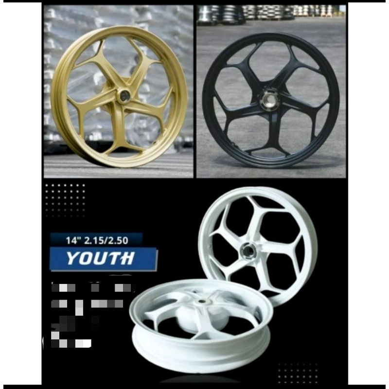 Jual velg racing chemco palang Youth (Y) motor mio karbu, soul karbu ...