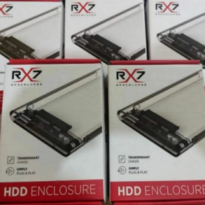 Jual Casing Hdd External RX7 HDD ENCLOSURE Transparant 2.5 Inch USB 3.0 ...