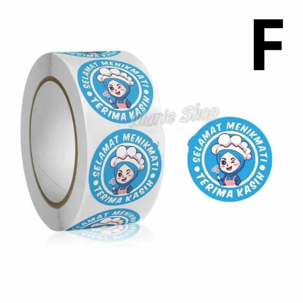 Jual STICKER SELAMAT MENIKMATI / STICKER LABEL MAKANAN / STICKER ...