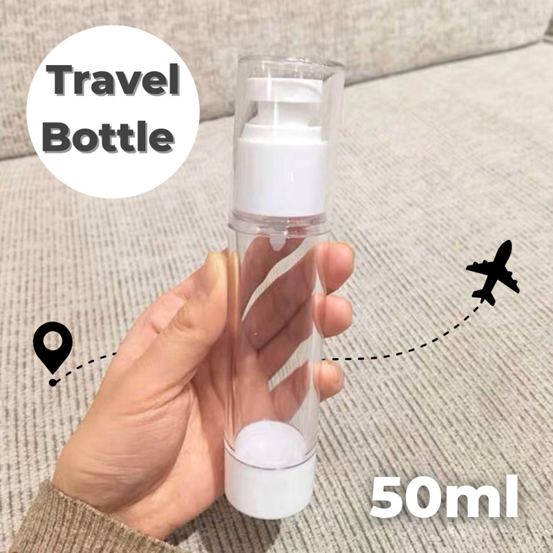 Jual Botol Sabun Airless Travel Size 50ml Premium Pump Lotion Pump ...