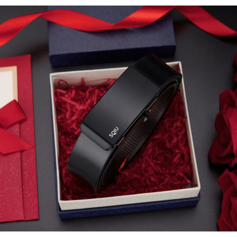 Jual Ikat Pinggang Pria Kulit SQIU Simple Style Tali Masuk Dalam ...