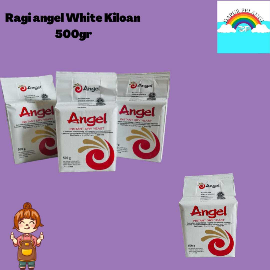Jual Ragi Instant/Pengembang Kue/Ragi Angel Instant Dry Yeast 500gr ...