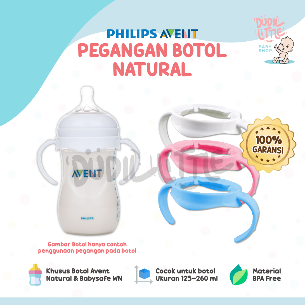 Jual Pegangan Gagang Botol Susu Avent Natural Untuk Botol Susu Bayi ...