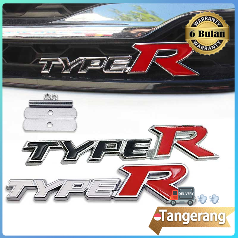 Jual Emblem Type-R TypeR / Badge Logo TypeR Type-R Bahan Metal Untuk ...