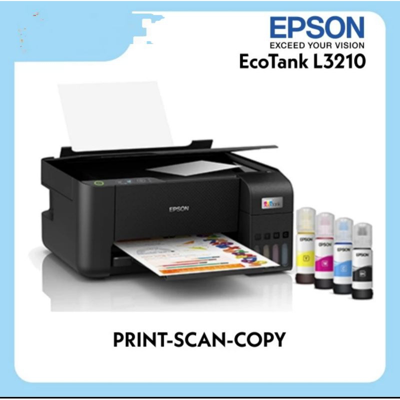 Jual PRINTER EPSON ECOTANK L3210 A4 (PRINT-SCAN-COPY) | Shopee Indonesia