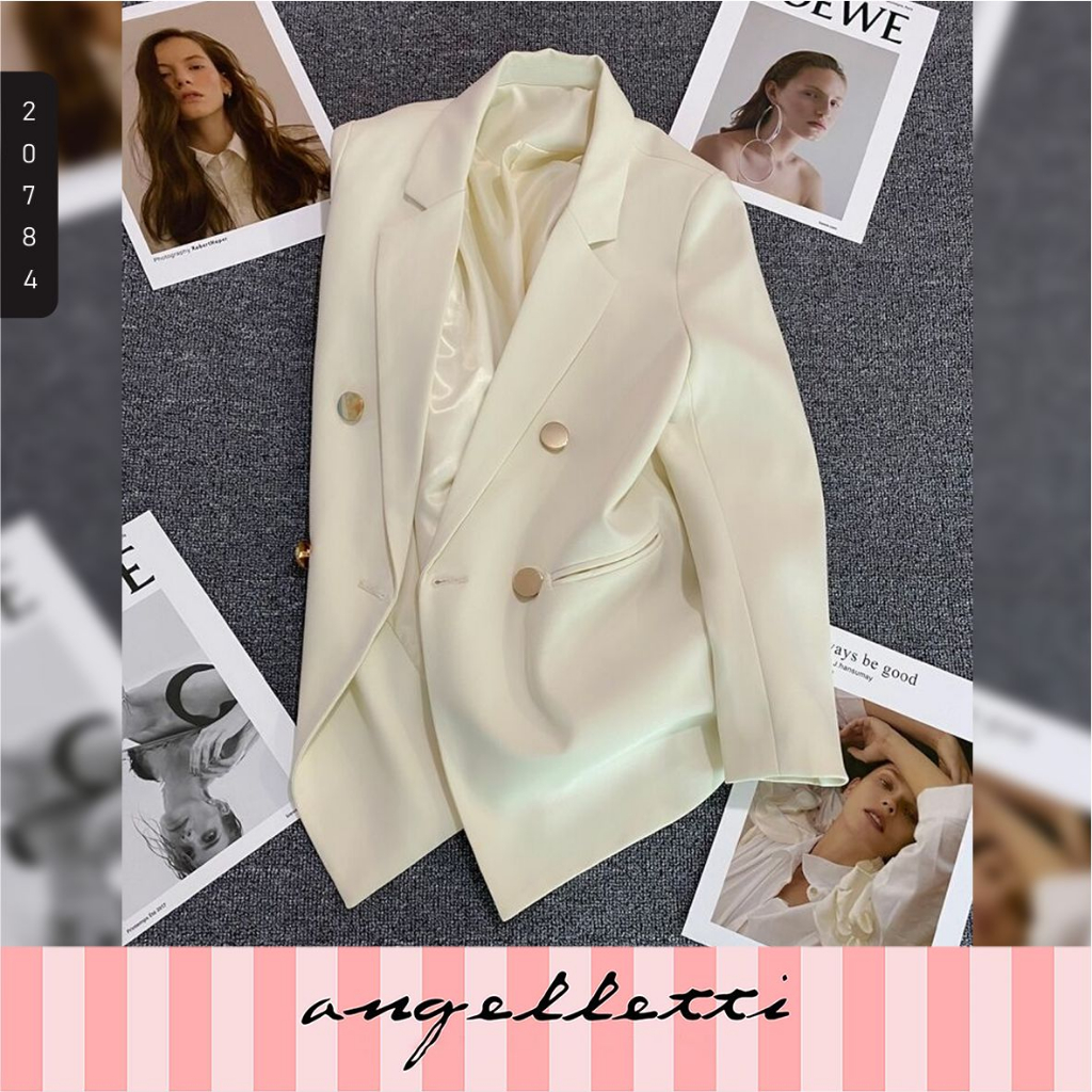 Jual Blazer Outer Kerja Wanita Import Formal Putih CS | Shopee Indonesia