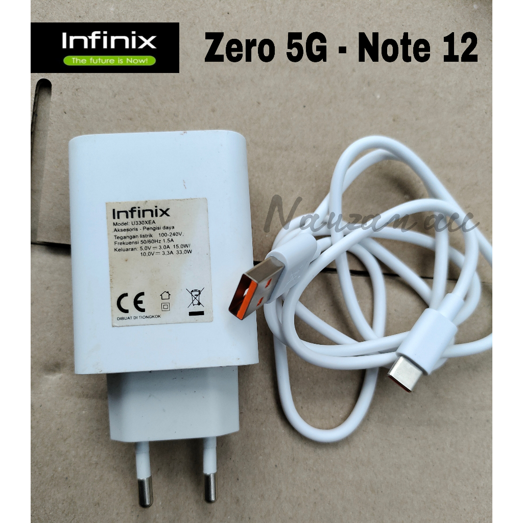 Jual ( ORI 100%. ORIGINAL ) Charger INFINIX 33W Zero 5G / Note 12. Di ...