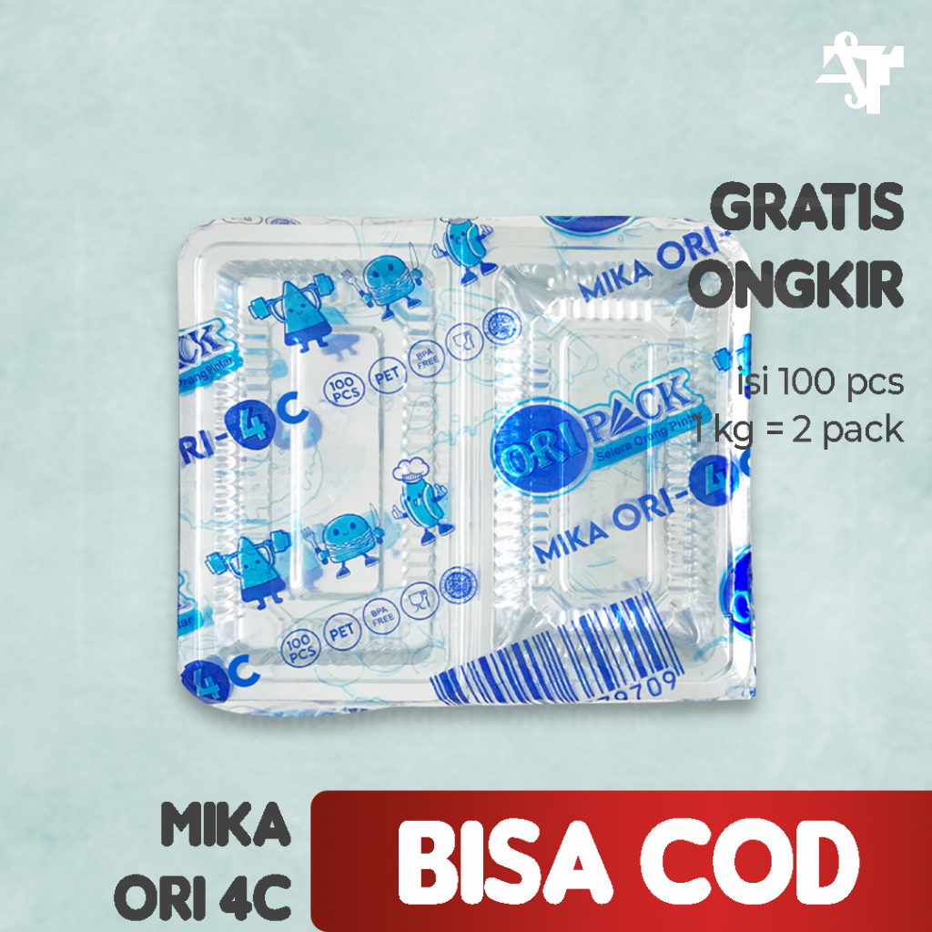 Jual Box Mika Kue 4C Plastik Makanan Risoles Putu Jajanan Pasar Bening ...