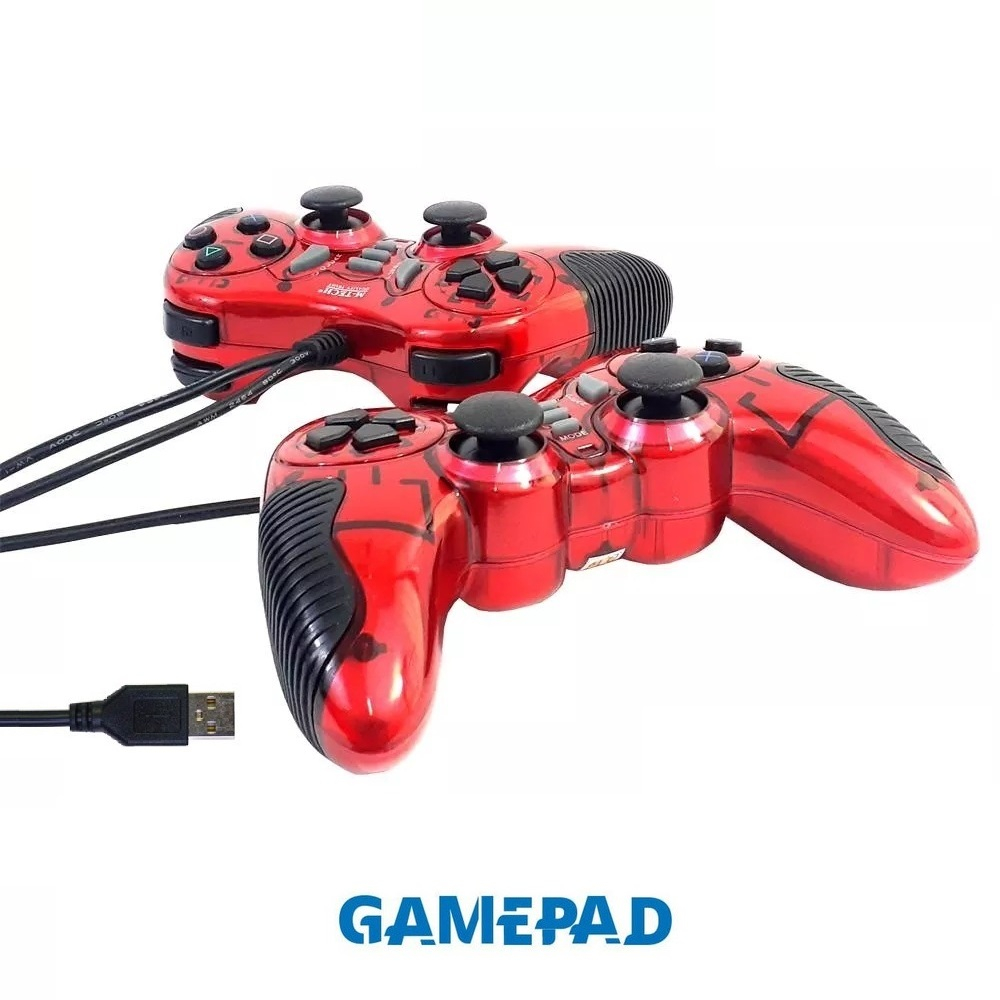 Jual M-Tech MT-8200 Gamepad Double Turbo Joystick Stik Computer PC ...