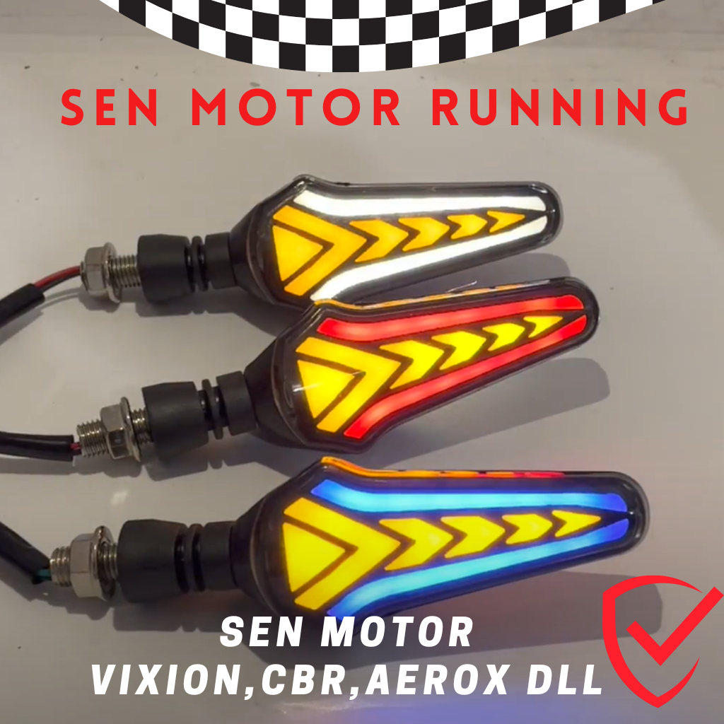 Jual lampu sen motor led Runing sen moge variasi 2in1 sen motor ADV ...