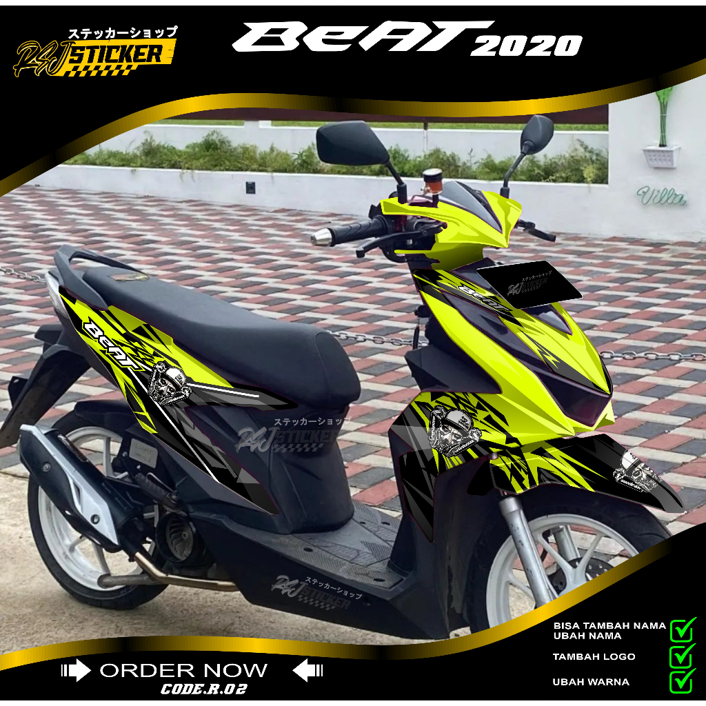 Jual Stiker Decal Beat Deluxe 2020 2021 2022 Full body Fullblok Desain ...