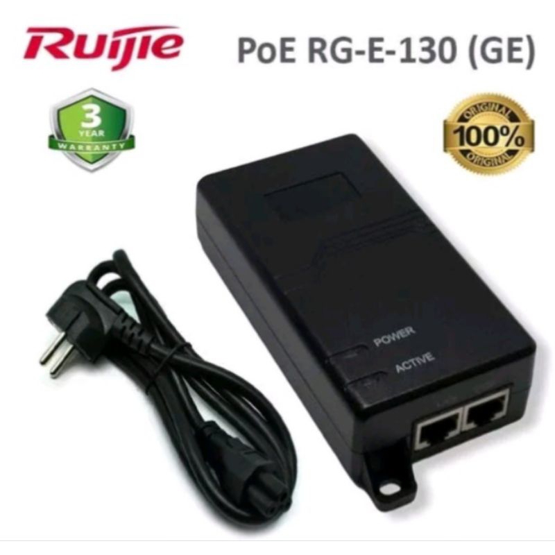 Jual Ruijie Adaptor poe RG-E-130 GE Power Injector Rj45. | Shopee Indonesia