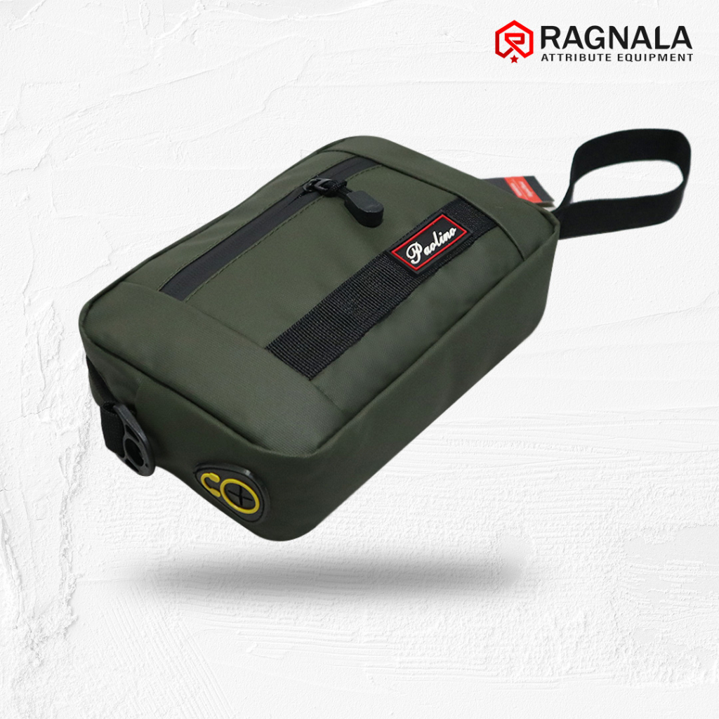 Jual Tas hand Bag Selempang Waistbag Army Hitam Abu-abu Navy Pria ...