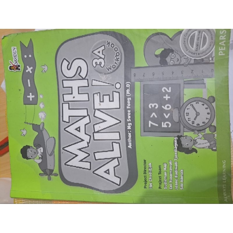 Jual maths alive kelas 1 ,2 , 3 ,6 work book A dan B penerbit pearson ...