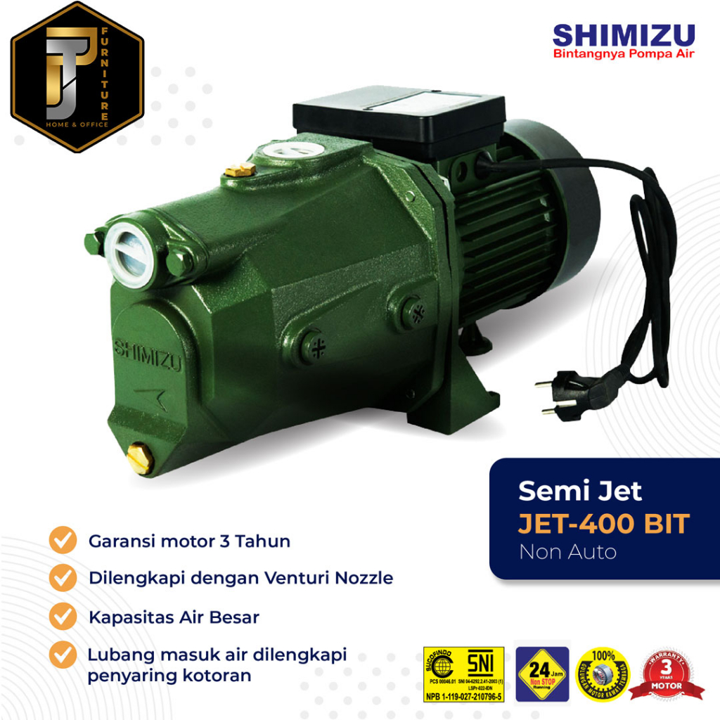 Jual Pompa Air Jet Pump - ShimizuPompa Air JET-400 BIT Murah Pontianak ...