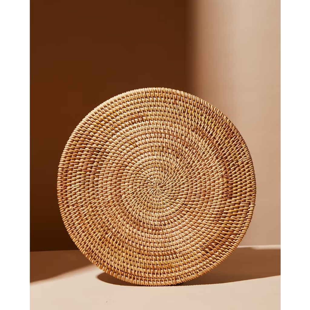 Jual Placemate rattan bundar / alas piring rotan bulat / tatakan makan ...