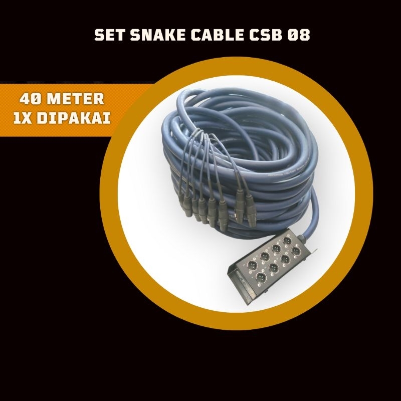 Jual SALE!! Set Snake Cable CSB 08 40 Meter & Junction Box | Shopee ...