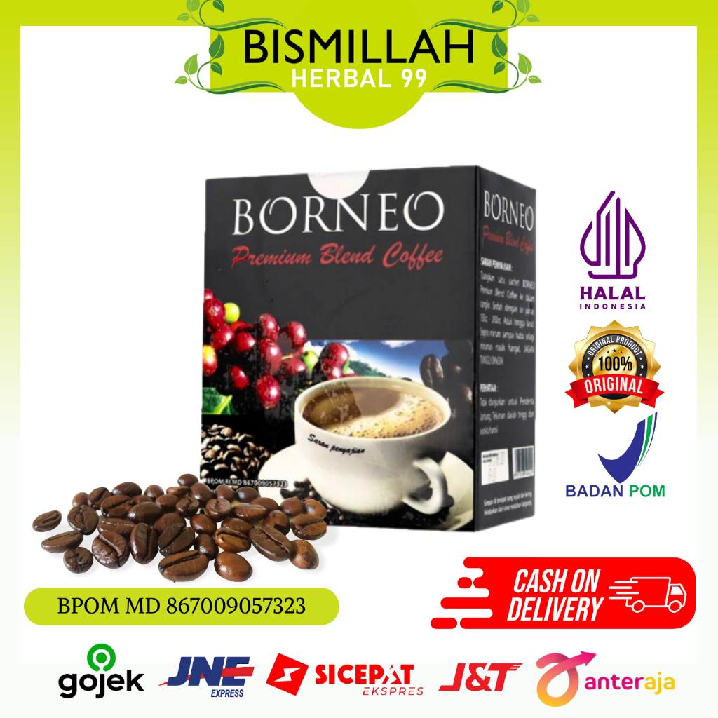 Jual KOPI HERBAL KUAT DAN TAHAN LAMA | KOPI BORNEO 1 BOX ISI 10 SACHET ...