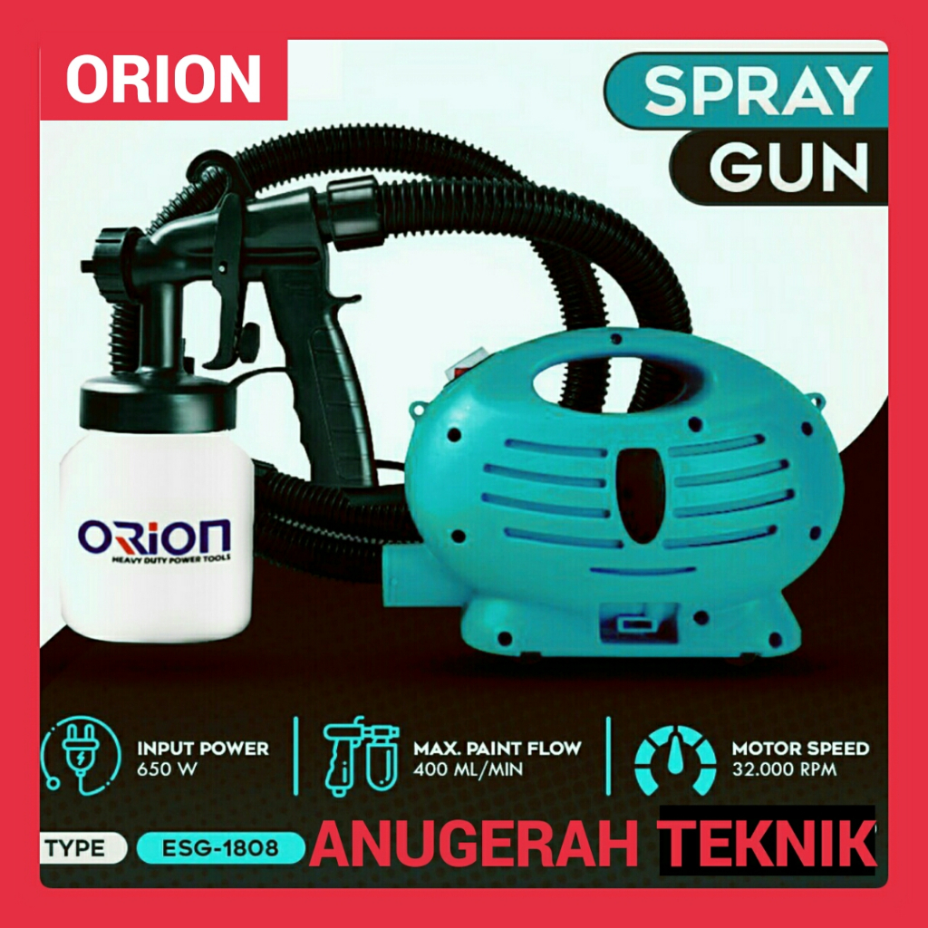Jual Alat Semprotan Cat Spray Gun Air Dust Orion Esg-1808 paling hemaI ...