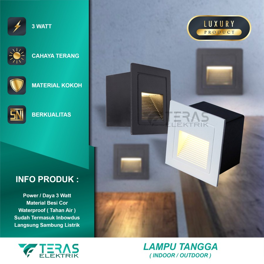 Jual Lampu tangga outdoor led 3 watt lampu dinding tangga minimalis ...
