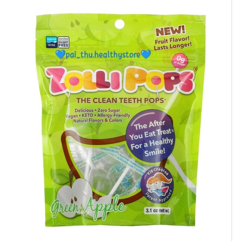 Jual Zollipops The Clean Teeth Pops, Zollipop Permen Lolipop Sugar Free ...