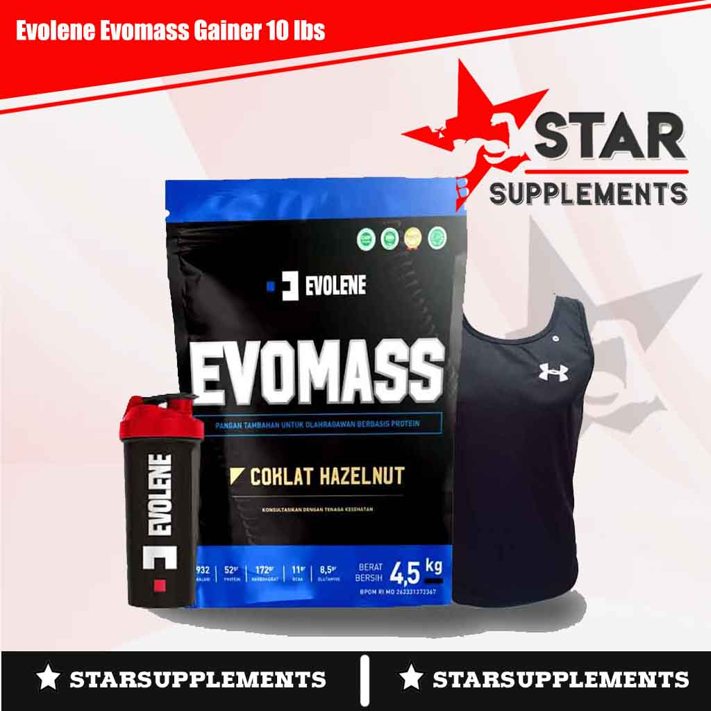 Jual Evolene Evomass 10 lbs (4.5 kg) / Evo Mass Weight Gainer 10 lb ...