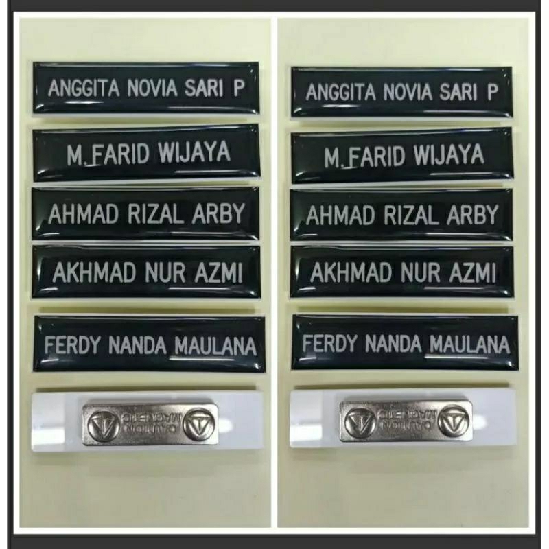 Jual Papan Nama Magnet Pin Magnet Name Tag Papan Nama Guru Name Tag ...