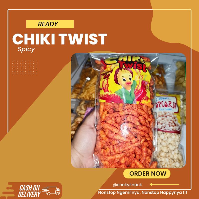 Jual Cheetos Chiki Twist Jagung Bakar/Spicy Flaming Hot 250 Gram Snack ...