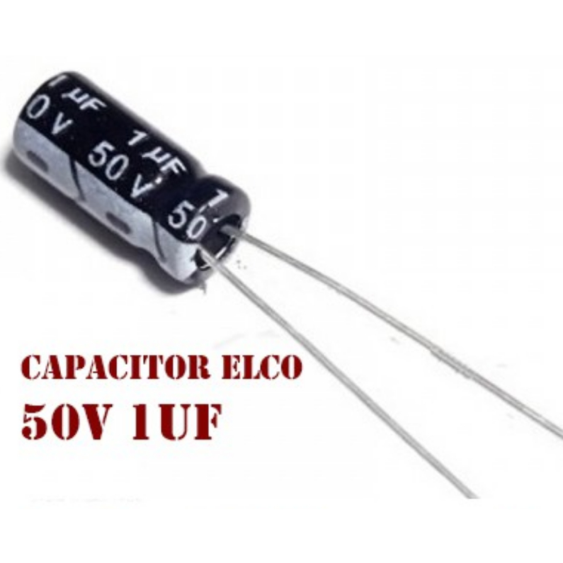 Jual Kapasitor Capacitor ELCO Polar 1uf 50v 1 uf 50 v 1 mikro 50 volt | Shopee Indonesia