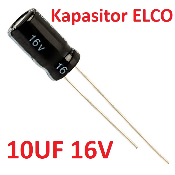 Jual Kapasitor Capacitor ELCO Polar 10uf 16v 10 uf 16 v 10 mikro 16 volt | Shopee Indonesia