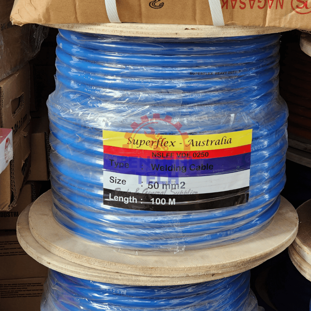 Jual SUPERFLEX Kabel Las 50mm Australia Full Tembaga Welding Cable 50mm ...