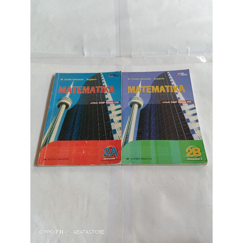 Jual BUKU MATEMATIKA SMP KLS VIII 2A 2B M CHOLIK ADINAWAN | Shopee ...
