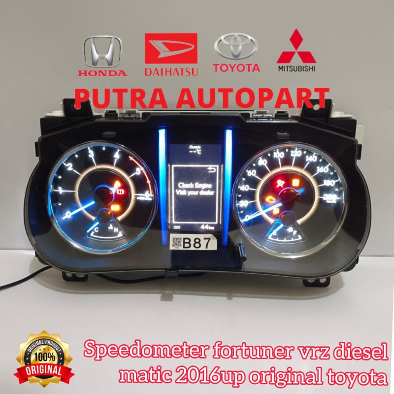 Jual speedometer kilometer fortuner vrz hilux revo diesel matic 2016up ...
