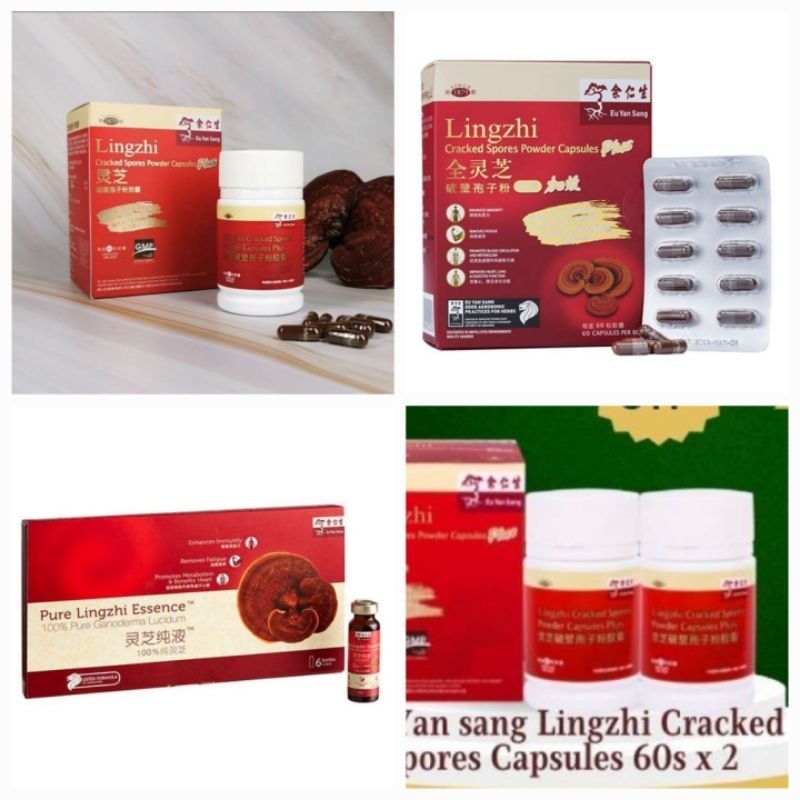 Jual Eu Yan Sang - Lingzhi Cracked Spores Powder Capsules Plus | Shopee Indonesia