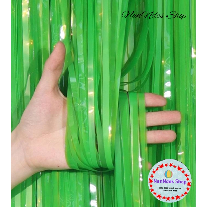 Jual Tirai Pastel Macaron 2 x 1 meter Pastel Slinger Foil Backdrop ...