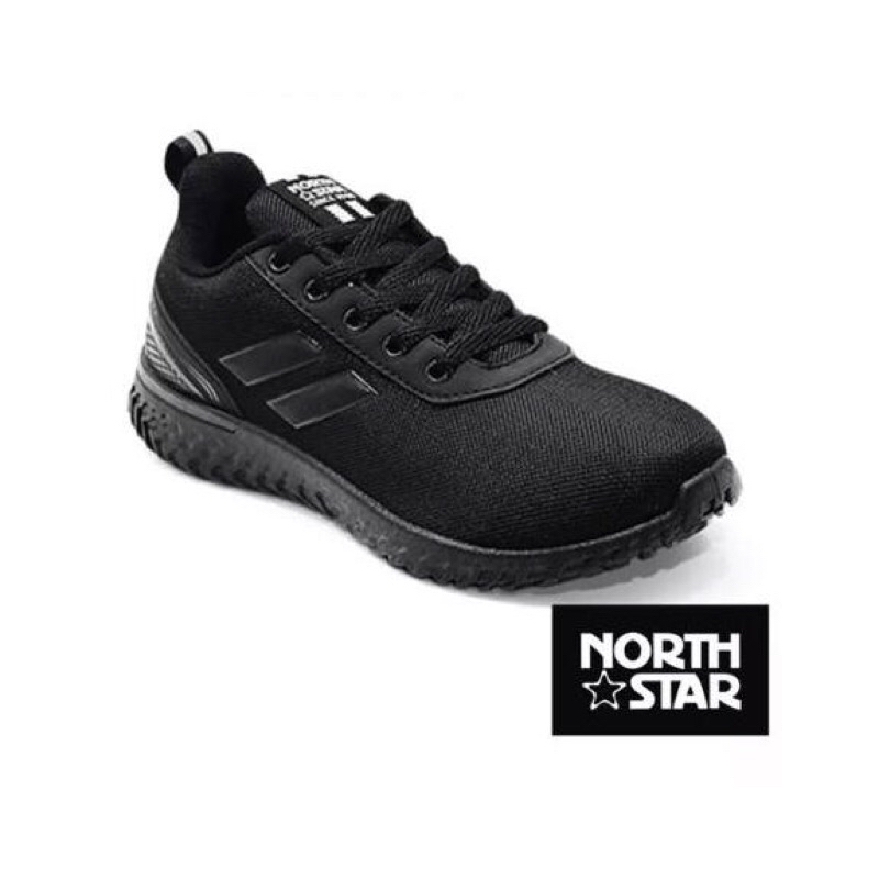 Jual SEPATU SEKOLAH NORTH STAR MED FULL BLACK | Shopee Indonesia