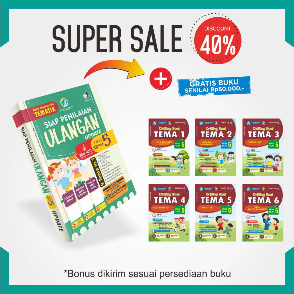 Jual Buku Ulangan Kelas 5 SD - Kompas Ilmu Buku Siap Penilaian Ulangan ...
