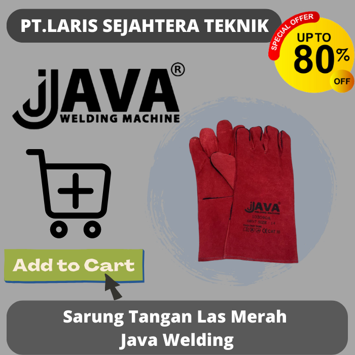 Jual Sarung Tangan Las Merah 14 Inch Java Welding | Shopee Indonesia