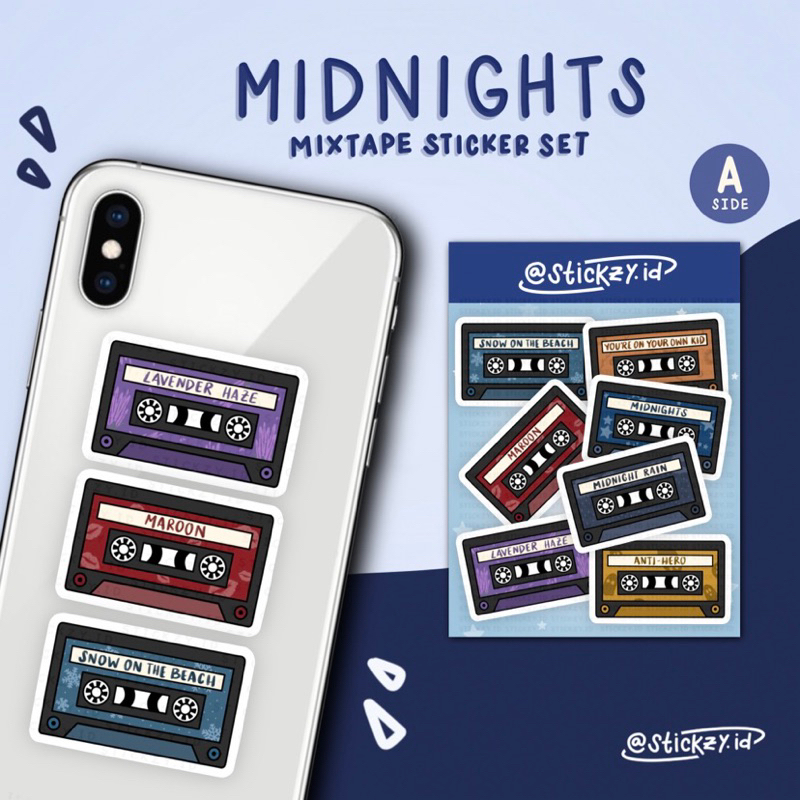 Jual MIDNIGHTS MIXTAPE STICKER SET TAYLOR SWIFT | Shopee Indonesia