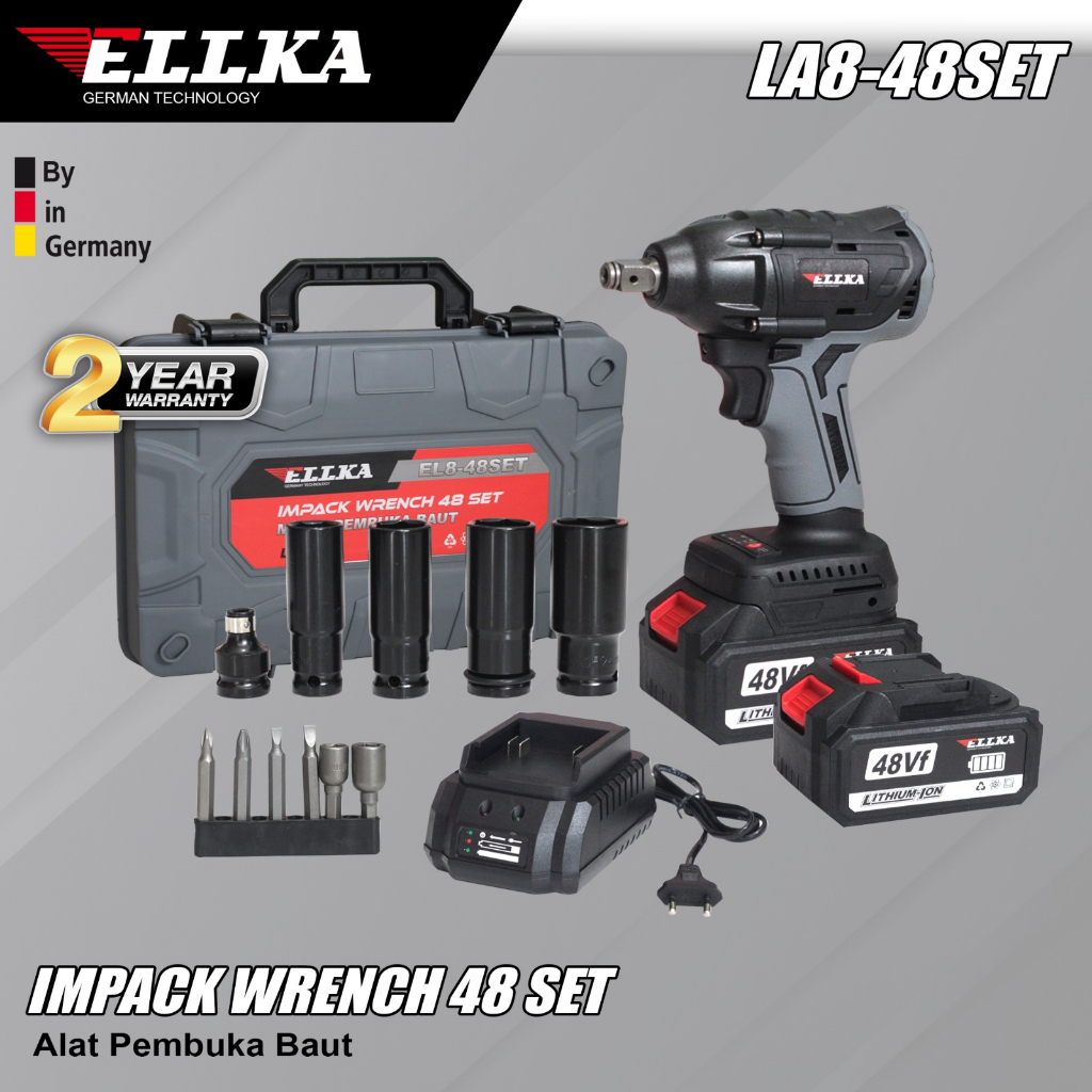Jual Cordless impact wrench 48V mesin buka tutup baut BAN mobil motor ...