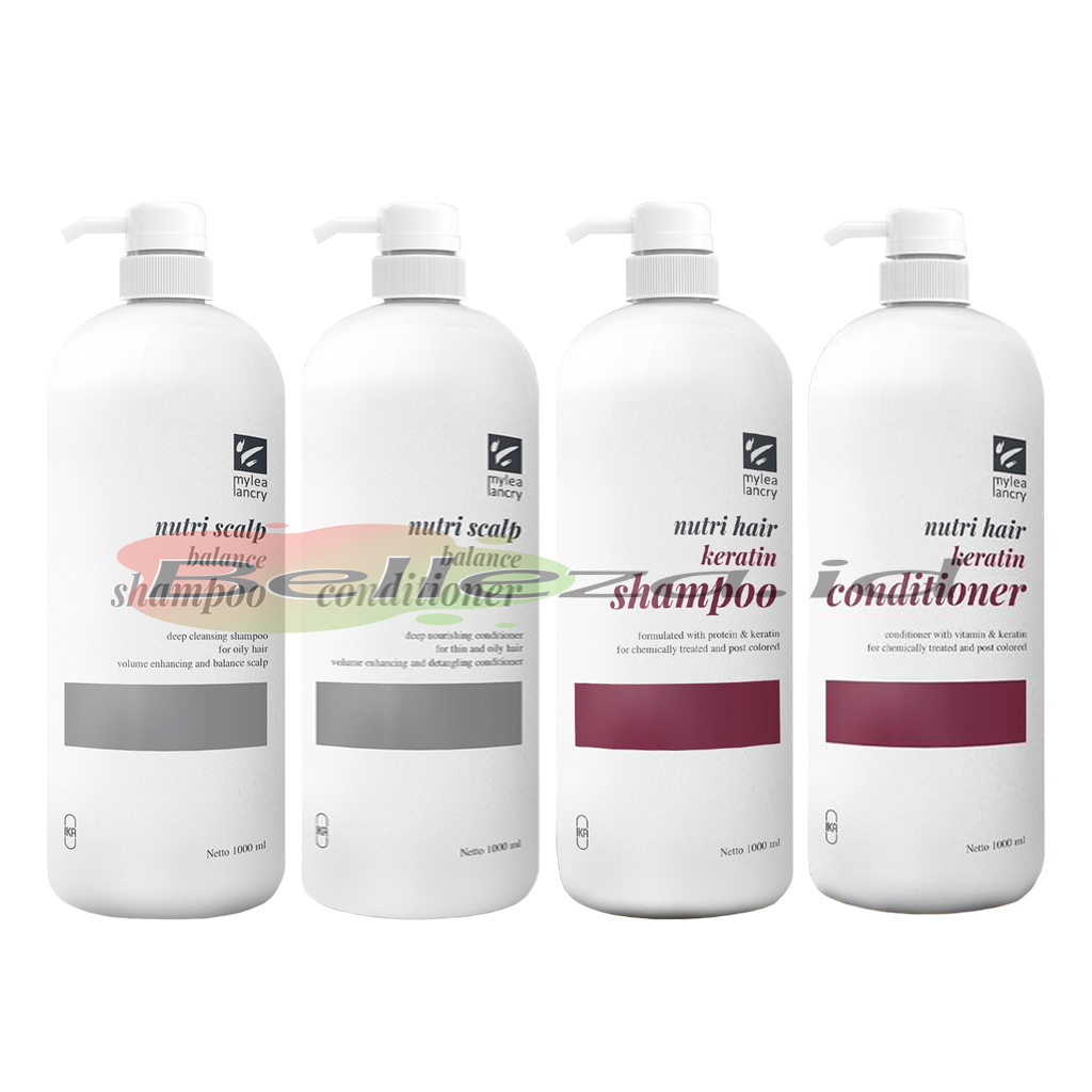 Jual Mylea Lancry Nutri Keratin / Balance / Shampoo / Conditioner Pump ...