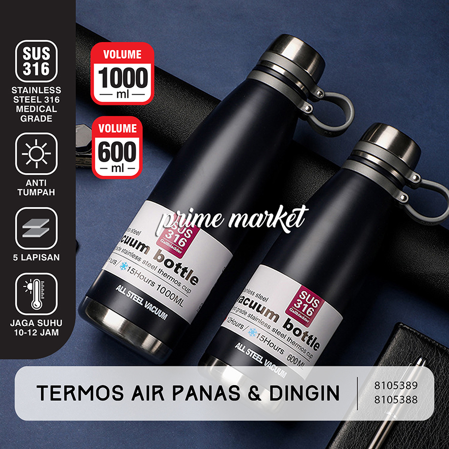 Jual Termos Air Panas 1 Liter Stainless Thermos Air Panas Tremos Air ...