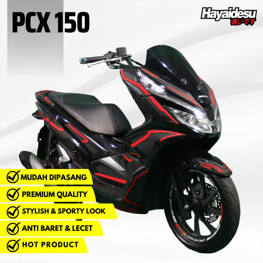 Jual Hayaidesu Full Set Body Protector Honda PCX 150 Aksesoris Decal ...