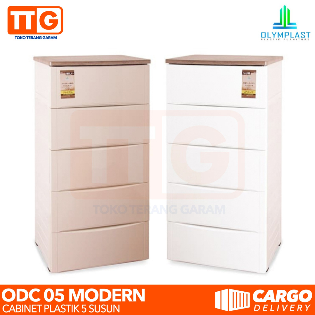 Jual OLYMPLAST LEMARI PLASTIK DRAWER KABINET LACI 5 SUSUN ODC 05 - KHUSUS CARGO | Shopee Indonesia