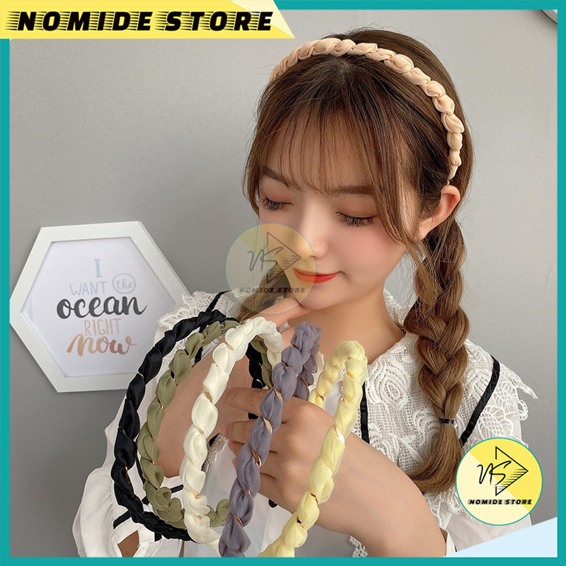 Jual Bando Korea Dewasa Kepang Lilit Model Spiral Bandana Wanita ...