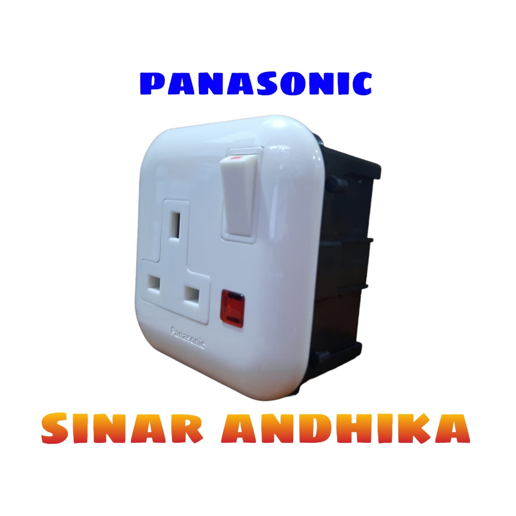 Jual Stop Kontak Ac Panasonic + Inbow Dus Wbj1214W+911N | Shopee Indonesia