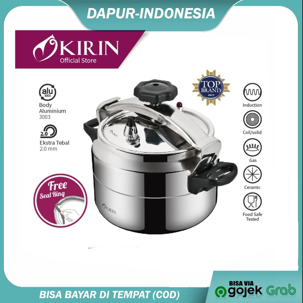 Jual Panci Presto Kirin Kpc 100 - Kapasitas 10 Liter Bahan Stenlies Stell | Shopee Indonesia